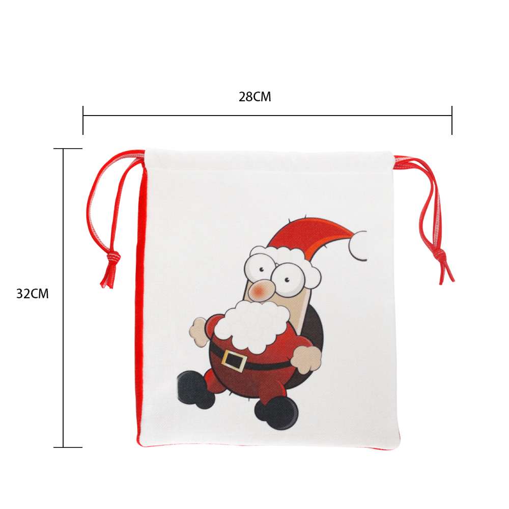 Sublimation Christmas Sacks/Sublimation Santa Sacks/ Sublimation Linen ...