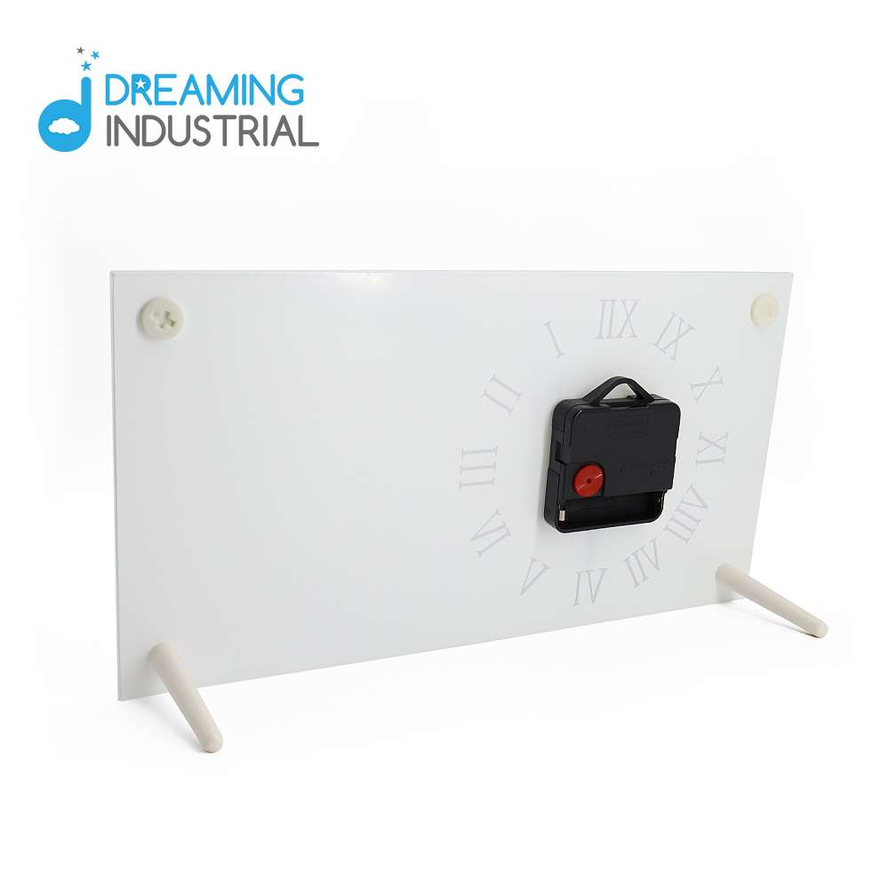 Sublimation Rectangle glass clock photo table clock with stand Desk ...